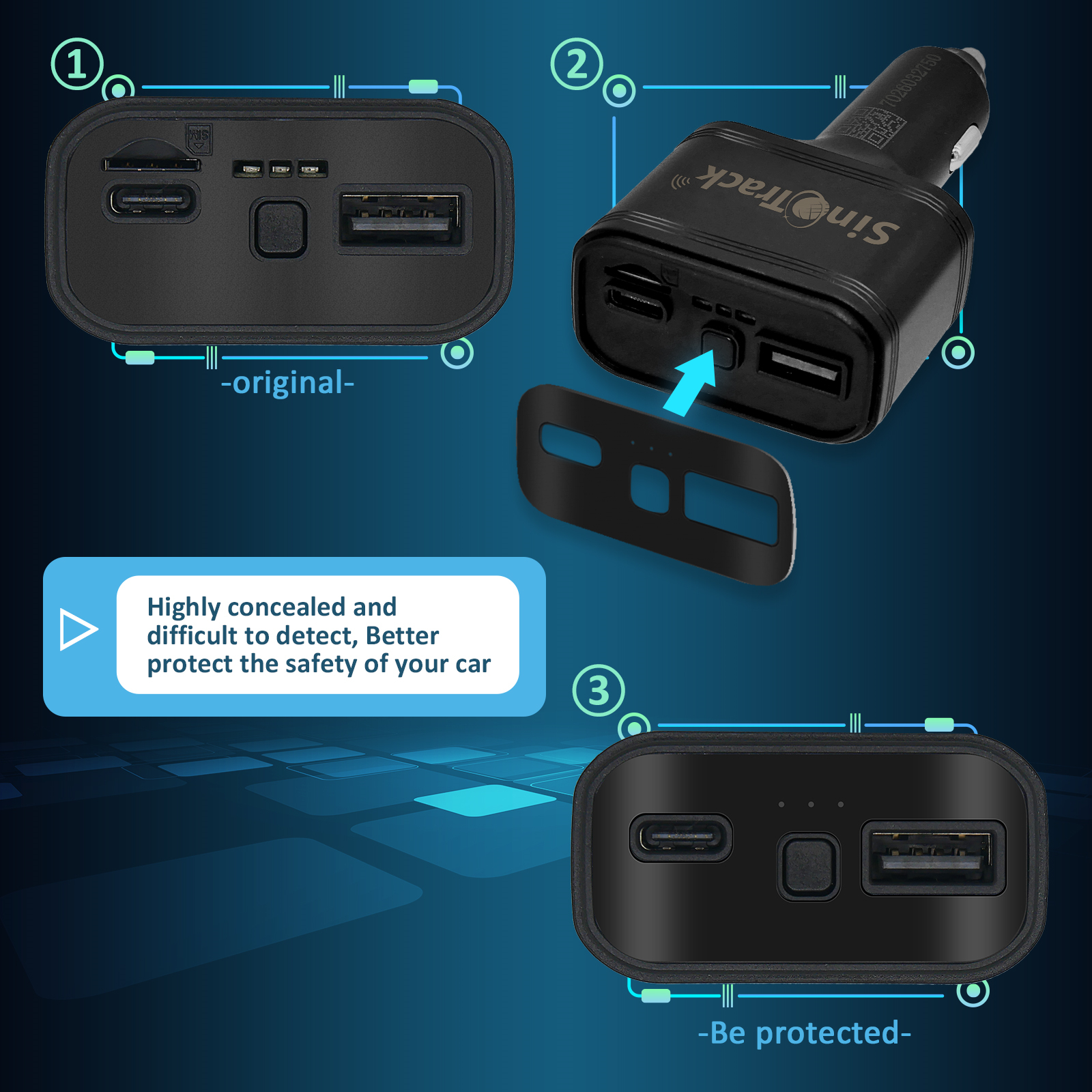SinoTrack 2G+4G Mini Car Charger Gps Tracker Plug And Play St-909 For ...
