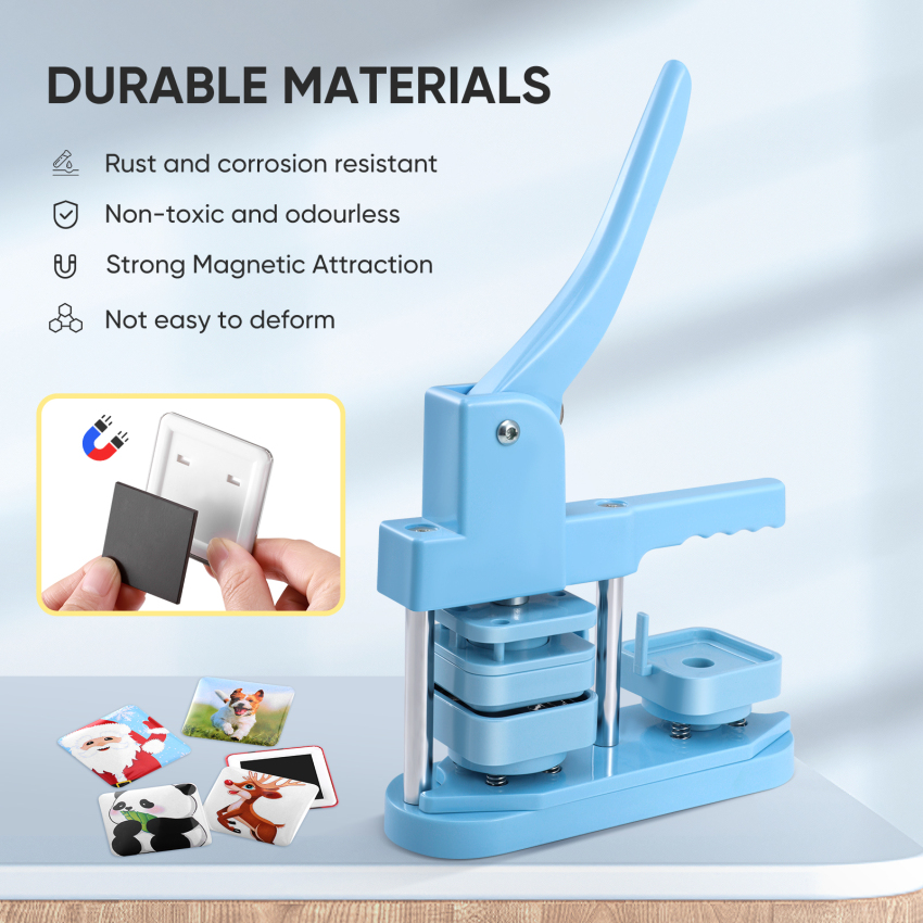 Local delivery Button Maker Machine,50mm Square Badge Machine,Square ...