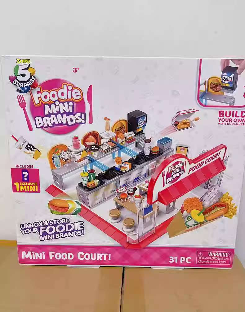 Foodie Mini Brands Series 1 Food Court Playset with 1 Exclusive Mini by ...