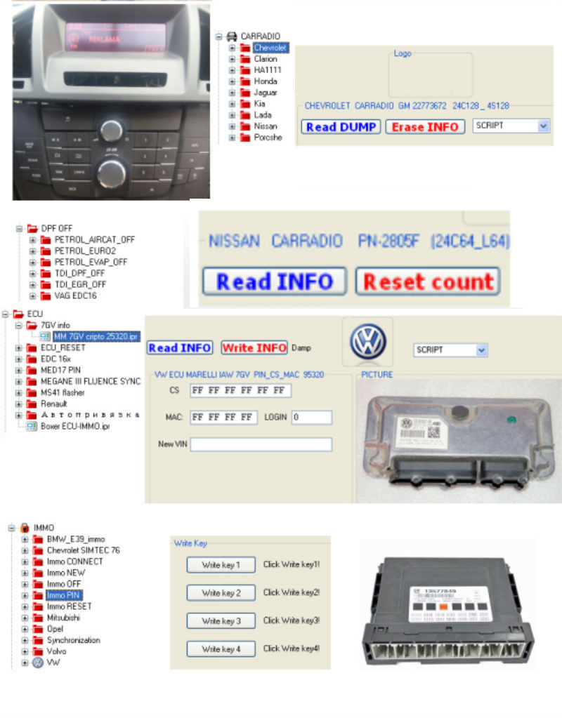 V87 IPROG Pro Automotive ECU Programmer Airbag Dashboard Reset Mileage ...