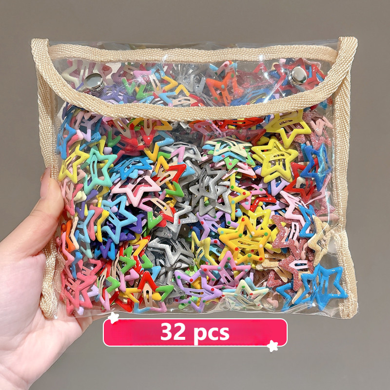 Star Hair Clips For Girls - Cute Baby Hairpins Non-Slip BB Clips Gentle ...