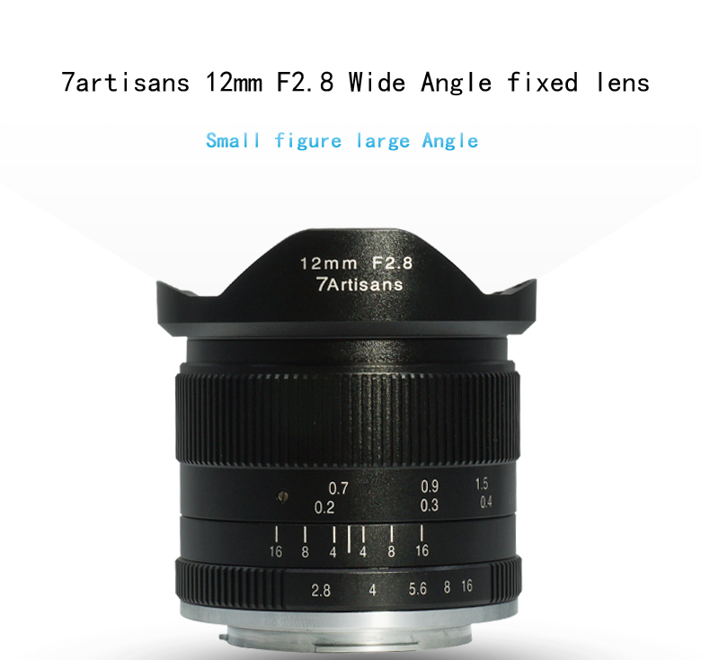 7Artisans 12mm F2.8 Wide Angle Fixed Lens Small Figure Large Angle ...