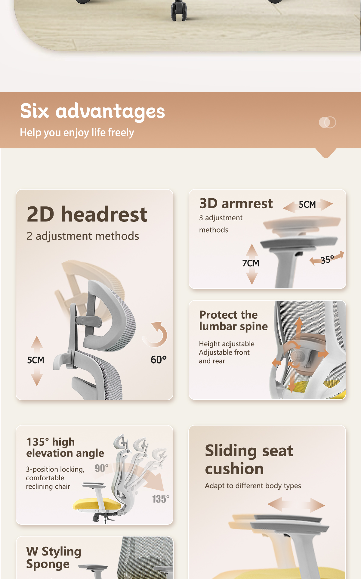 Wisdom Star Aesthetic chair inplay chair Ergonomic Chair Home Office ...