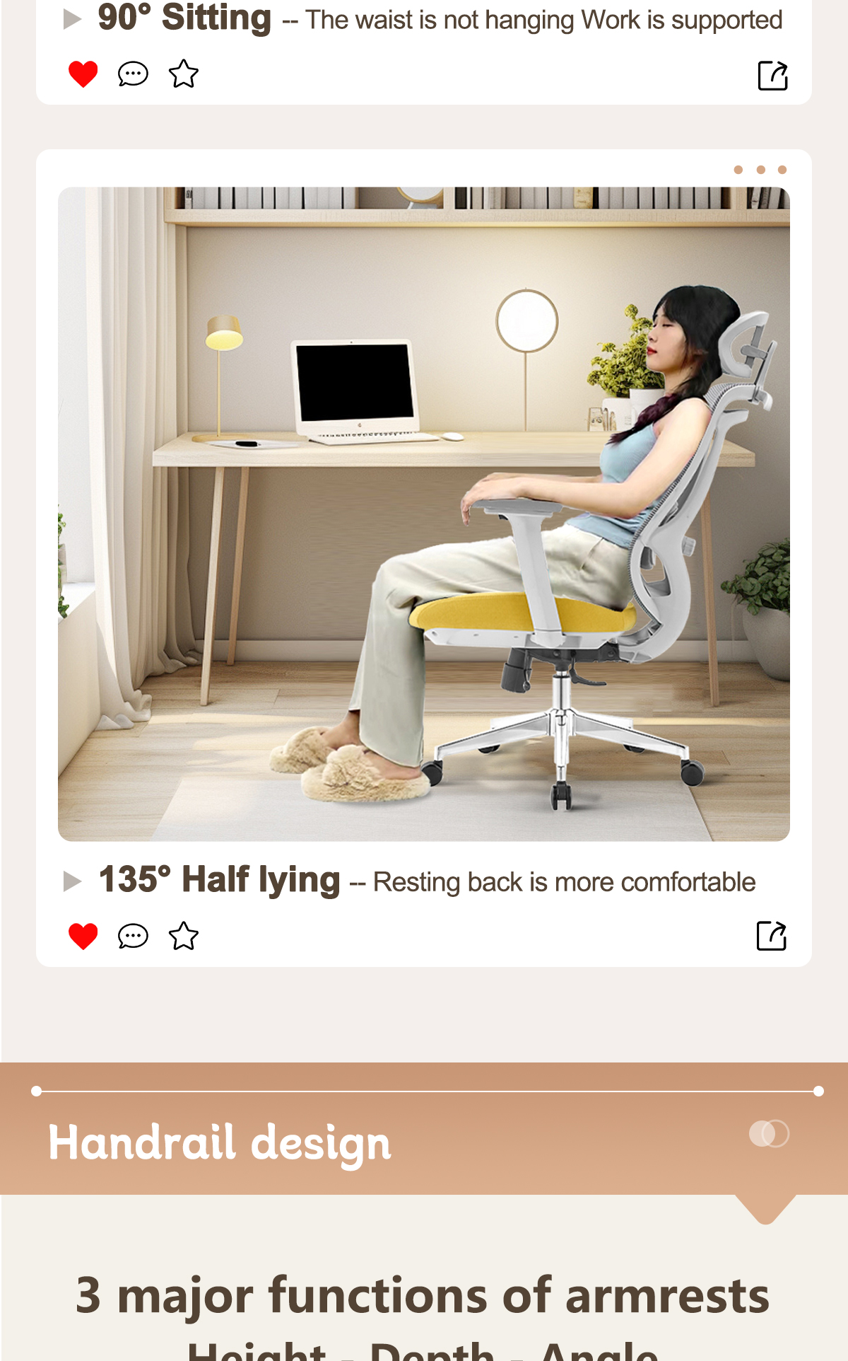 Wisdom Star Aesthetic chair inplay chair Ergonomic Chair Home Office ...