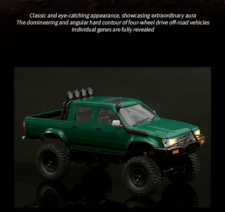 【Dark Green】WPL C64-1 RC CAR 1/16 2.4G Full Scale 4WD Adults Climbing ...
