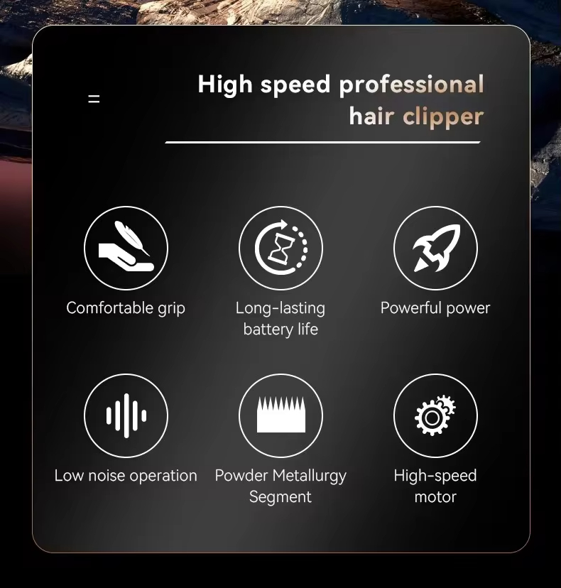 Kemei KM-2242 Professional Cordless Hair Clipper Barber Lithium Battery Adjustable trimmer ...