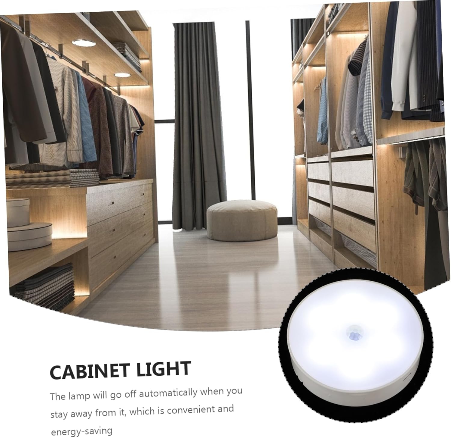 Night Light 1Pcs Magnetic Motion Sensor Usb Rechargeable Wireless Body ...