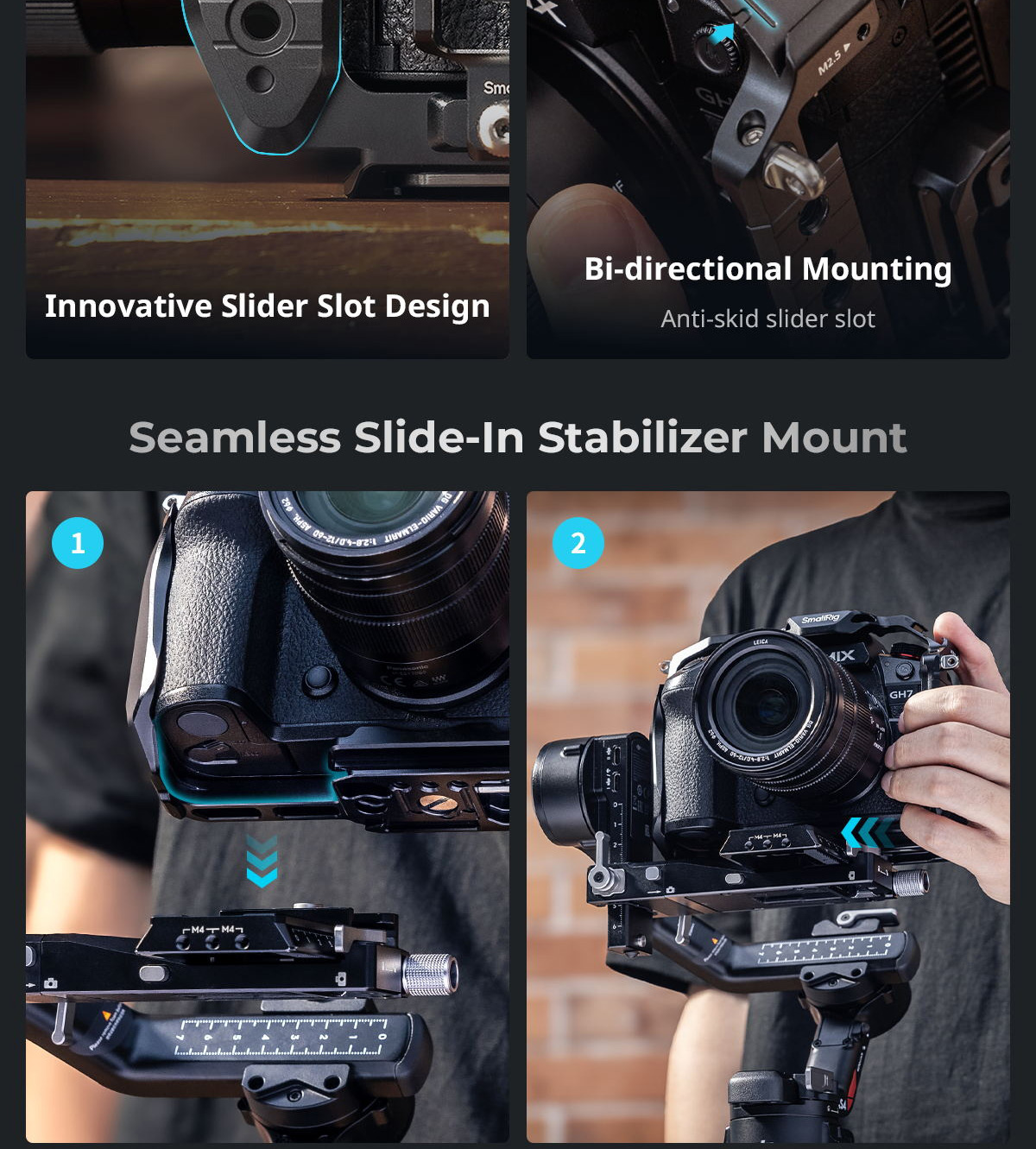 SmallRig HawkLock Quick Release Cage Kit for Panasonic LUMIX GH7/GH6 ...