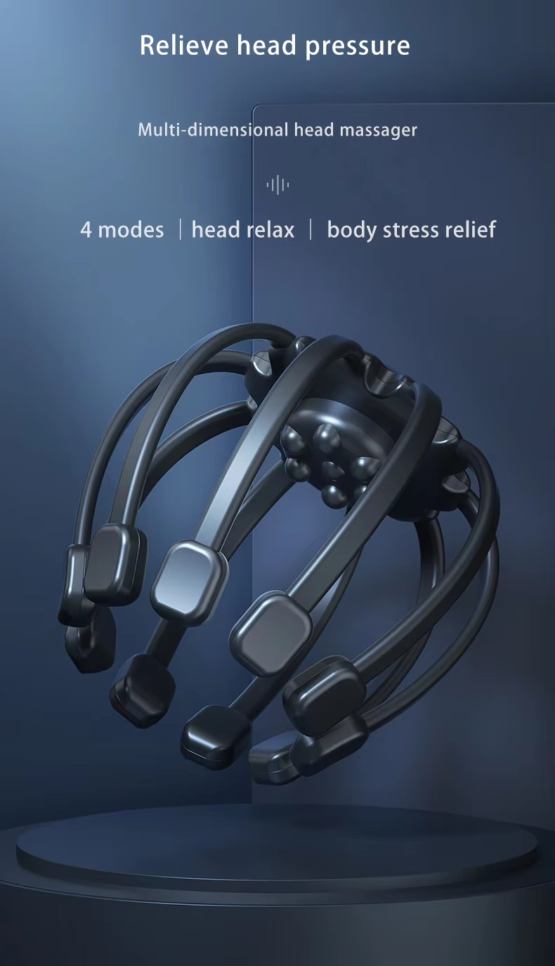 Electric Scalp Massager Fatigue Relief Portable Octopus Head Massager ...