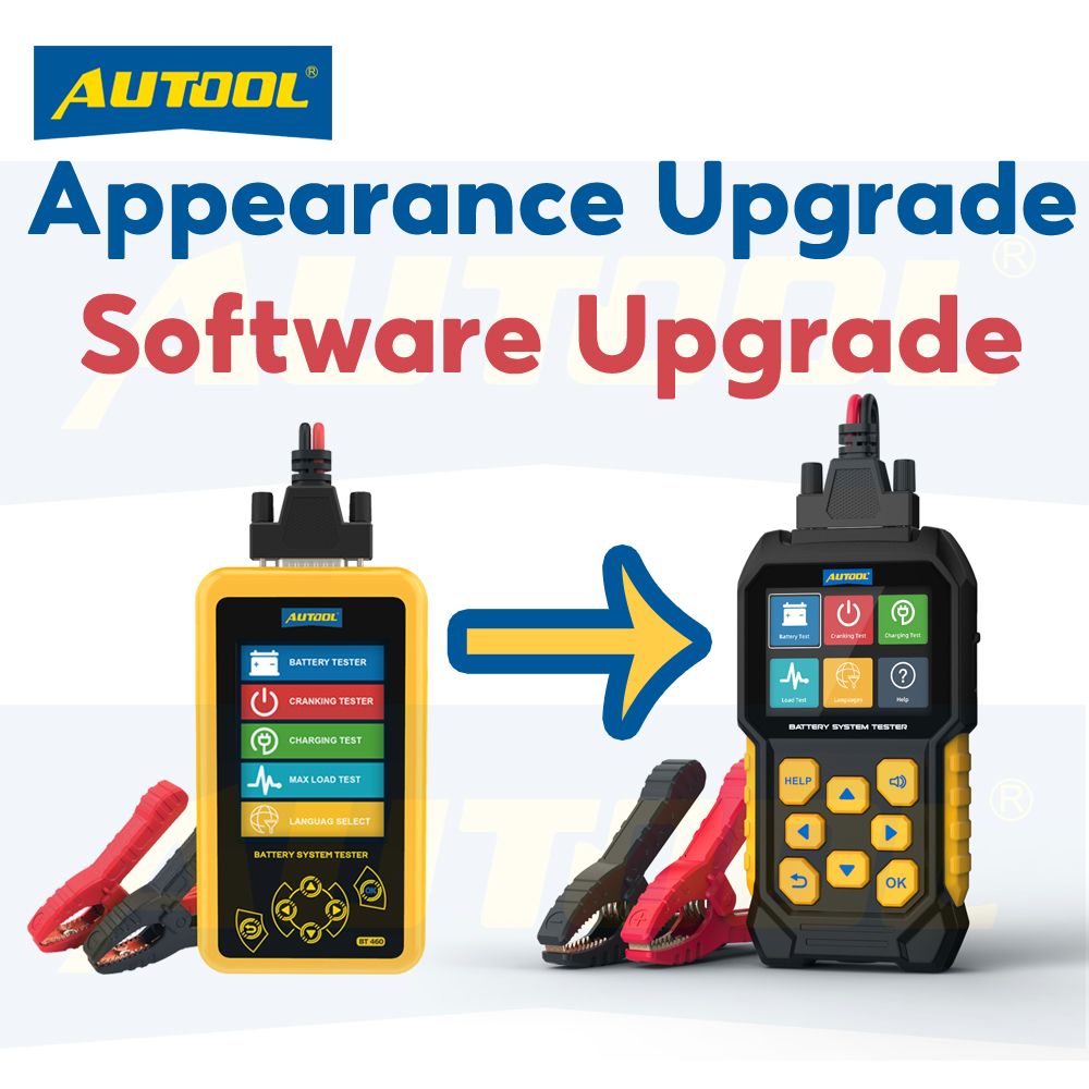 AUTOOL Car Battery Tester BT460 Battery Tester Analyzer 12 24v Battery ...