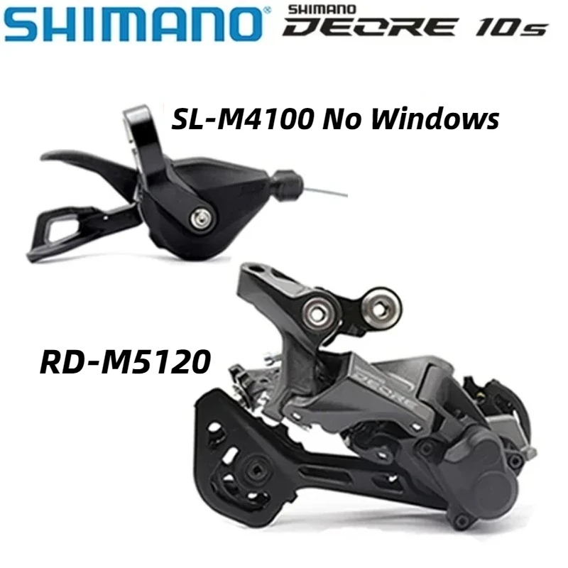 SHIMANO DEORE M4100 M5120 Groupset 10speed MTB Shifter SL-M4100-R Shift Lever RD-M5120 Rear ...