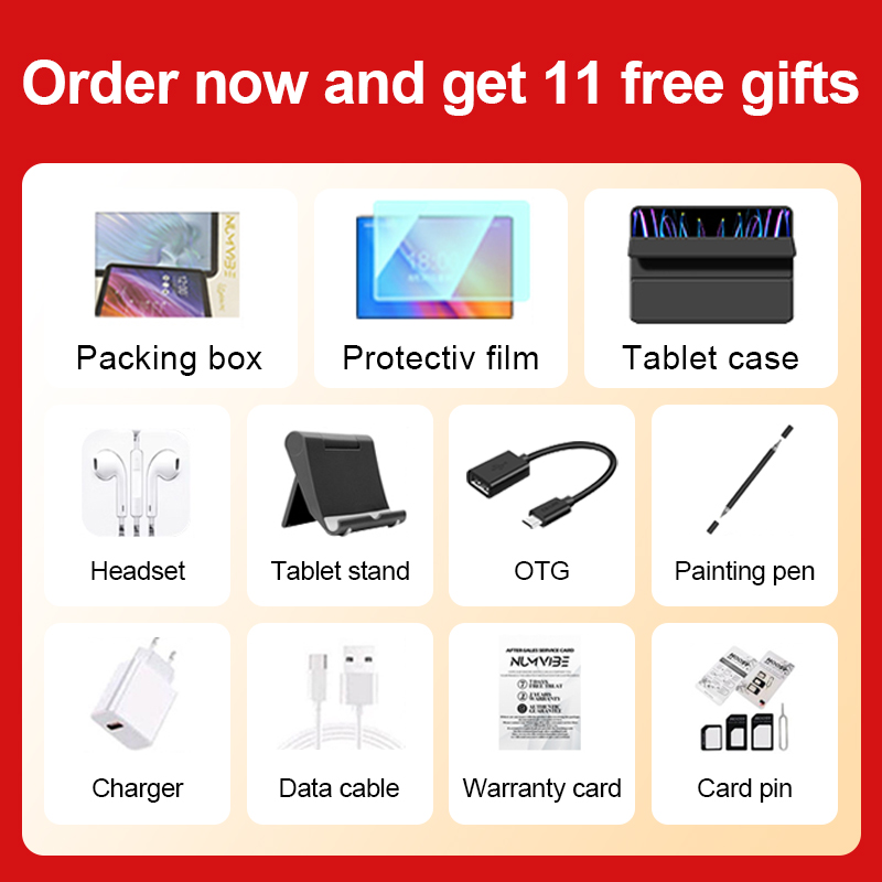 【Buy 1 take 11】 NUMVIBE P60 Pro New 5G Tablet Android Original WiFi ...