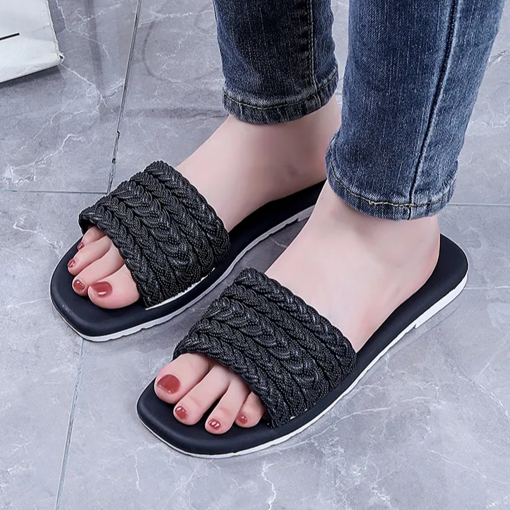 S&S Korean Versatile Fashion Women Sandals Flat Slippers (size 36-40 ...