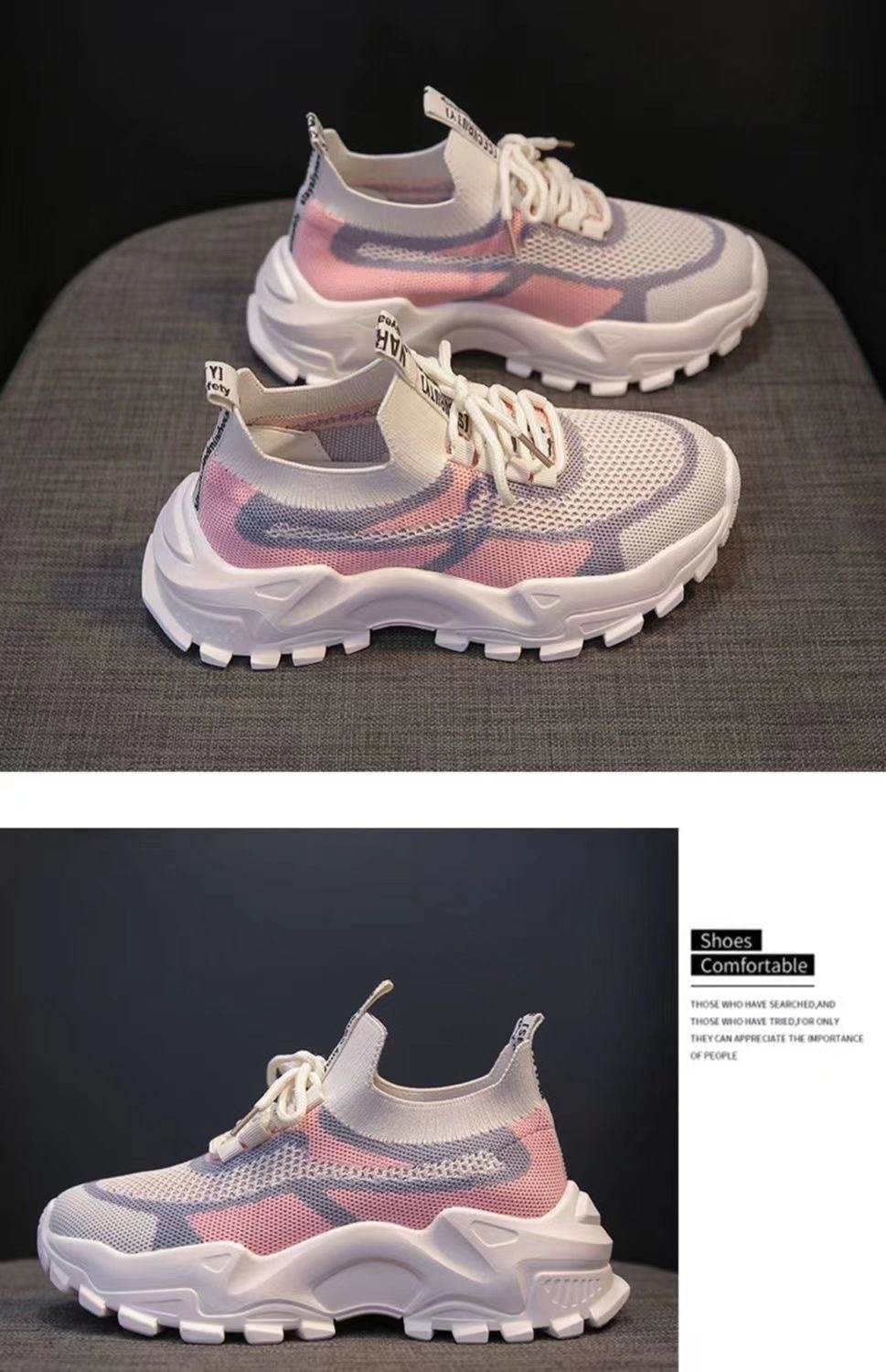 【YR】New breathable sports shoes, lightweight Korean women's shoes ...