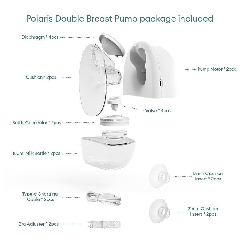 Horigen Double Electric Wearable Breast Pump For Nipple Flat Inverted ...