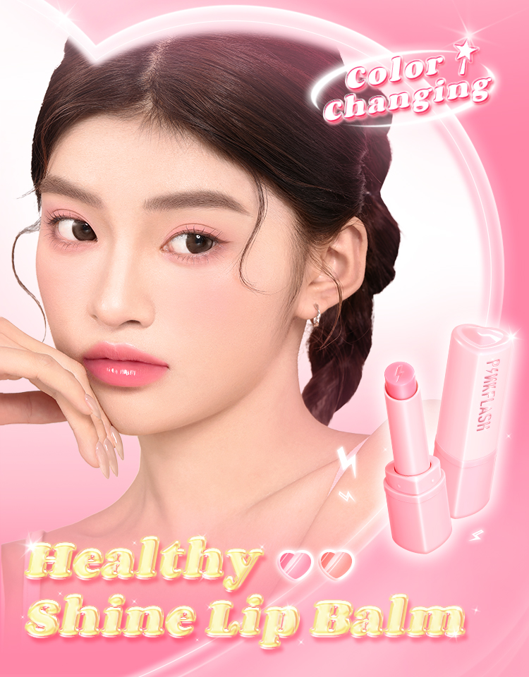 PINKFLASH Color Changing Lip Balm Shine Hydrate Nourish Long-Lasting ...