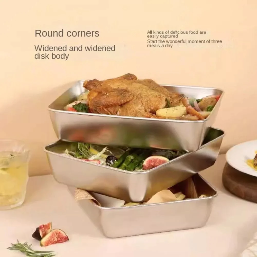 304 Stainless Steel Box Kitchen Storage Box Fresh-keeping Box with Lid ...