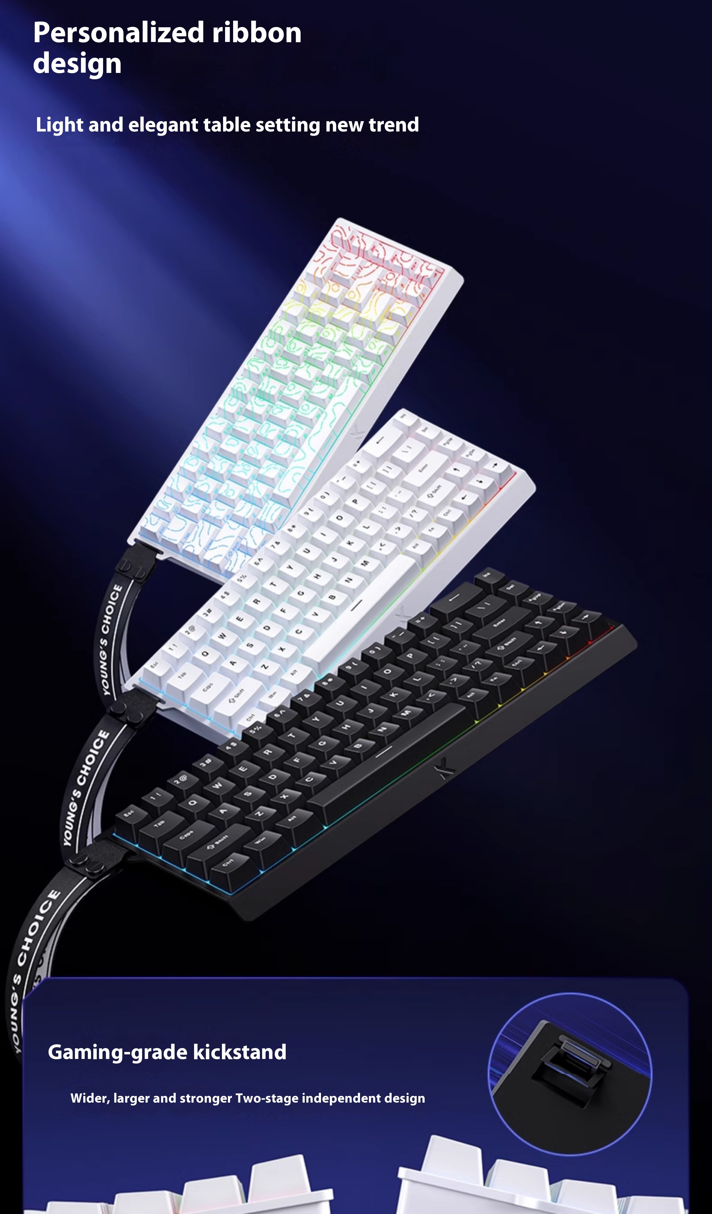 MCHOSE Ace68 Magnetic Mechanical Keyboard 65% Hot swappable RGB 0.01ms ...