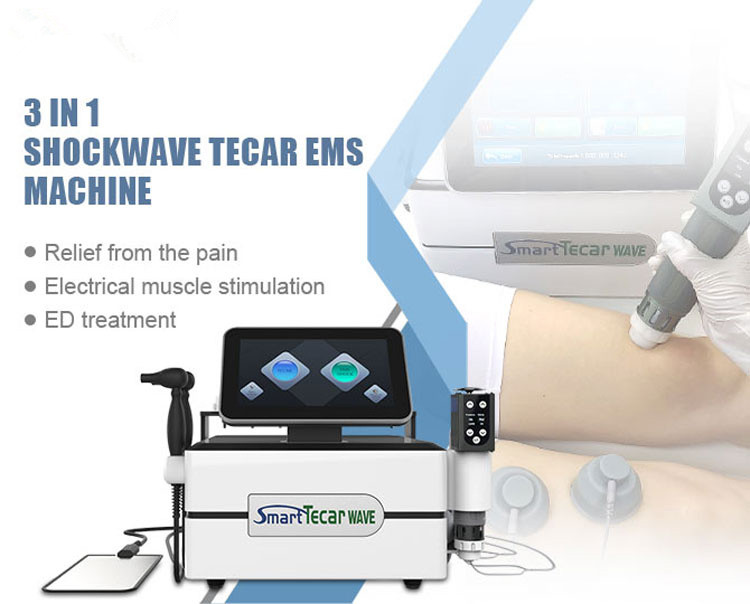 3 in 1 EMS Ret Cet Rf Tecar Pro Back Pain Shockwave Diathermy Physio ...