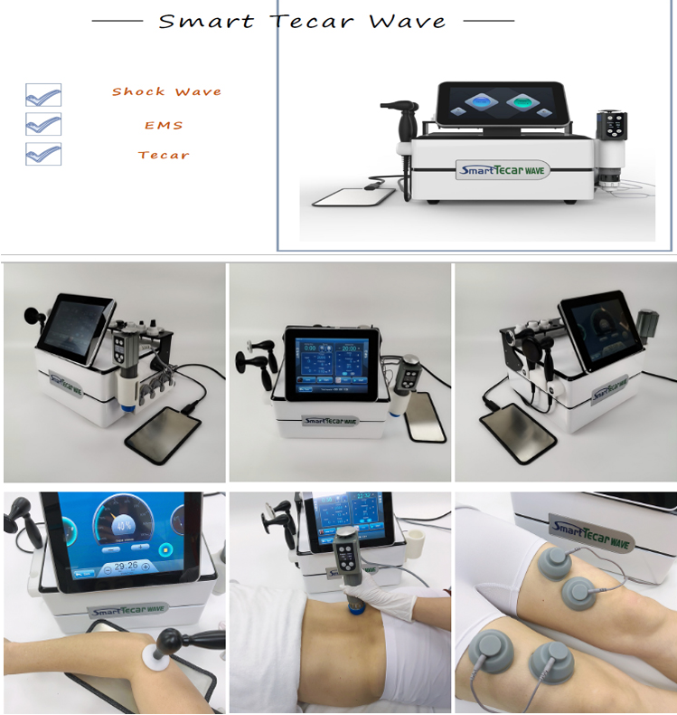 3 in 1 EMS Ret Cet Rf Tecar Pro Back Pain Shockwave Diathermy Physio ...