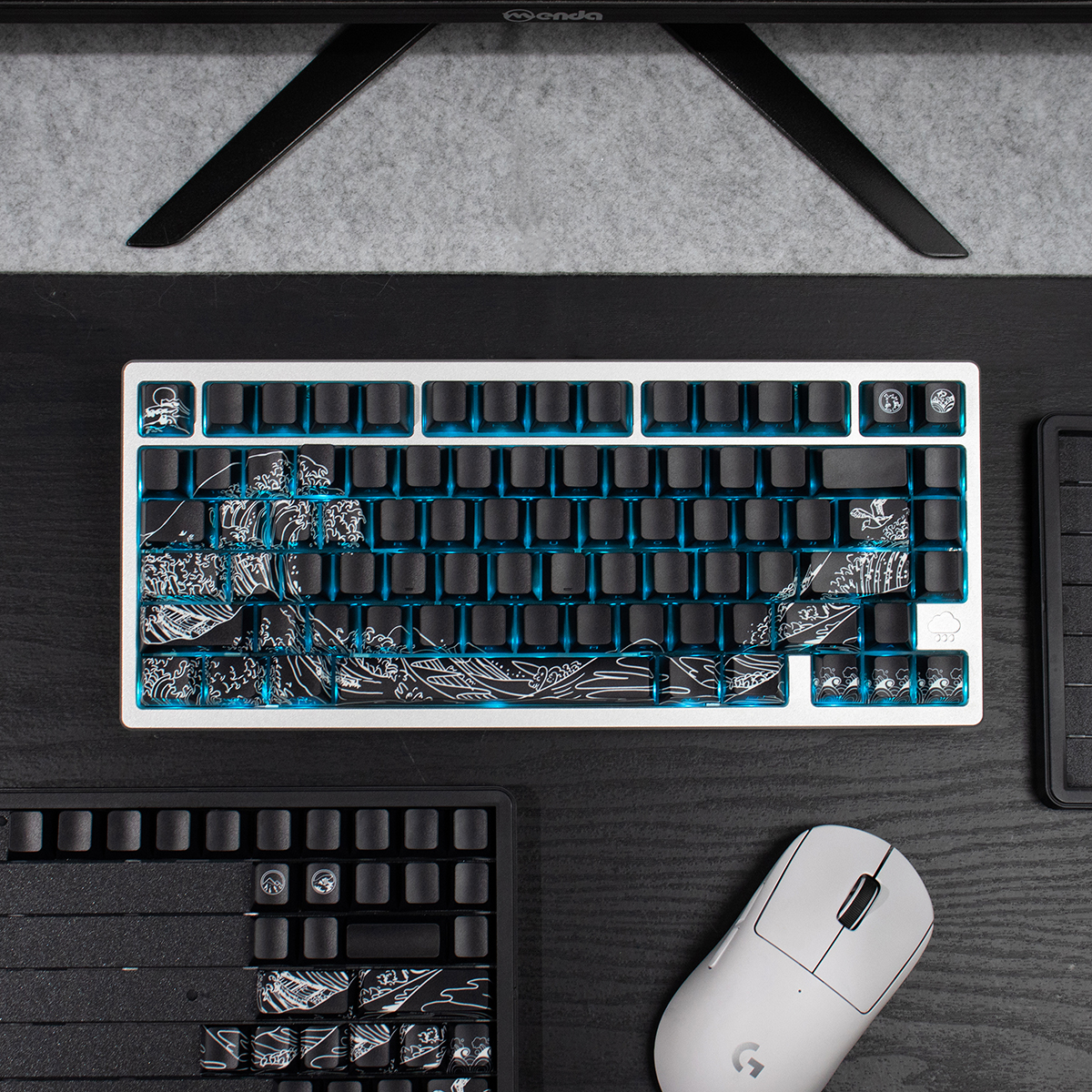 Ukiyo-E Japanese Style Keycaps PBT double Shot Cherry profile Side ...