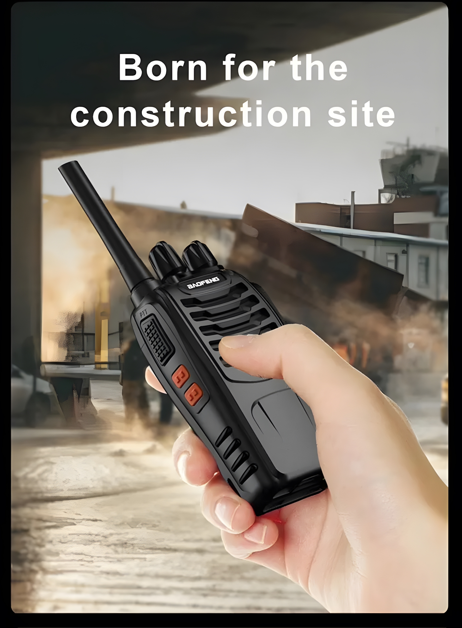 COD Baofeng BF 888S Walkie Talkie Radio 5W 16CHS Long Range Portable Two Way Enhance Mic Audio ...