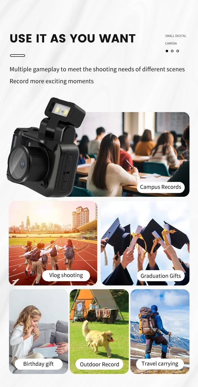 (Local Seller) Y4000 HD1080P Mini Digital Camera Portable Pocket Cam ...