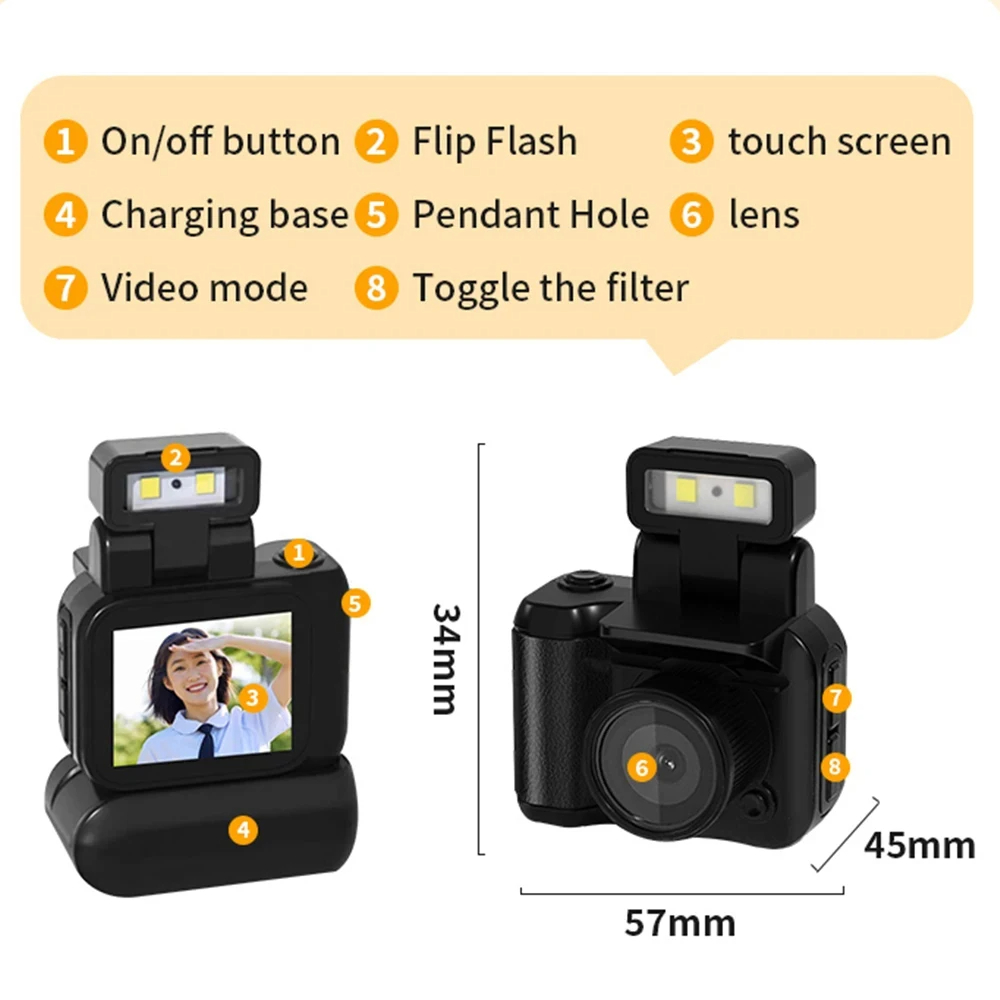 (Local Seller) Y4000 HD1080P Mini Digital Camera Portable Pocket Cam ...