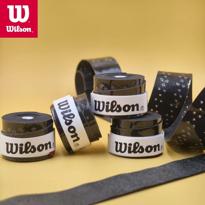 Wilson 3 Pcs overgrips Hand Glue Non-slip Belt Tennis Racket Grip Tape ...