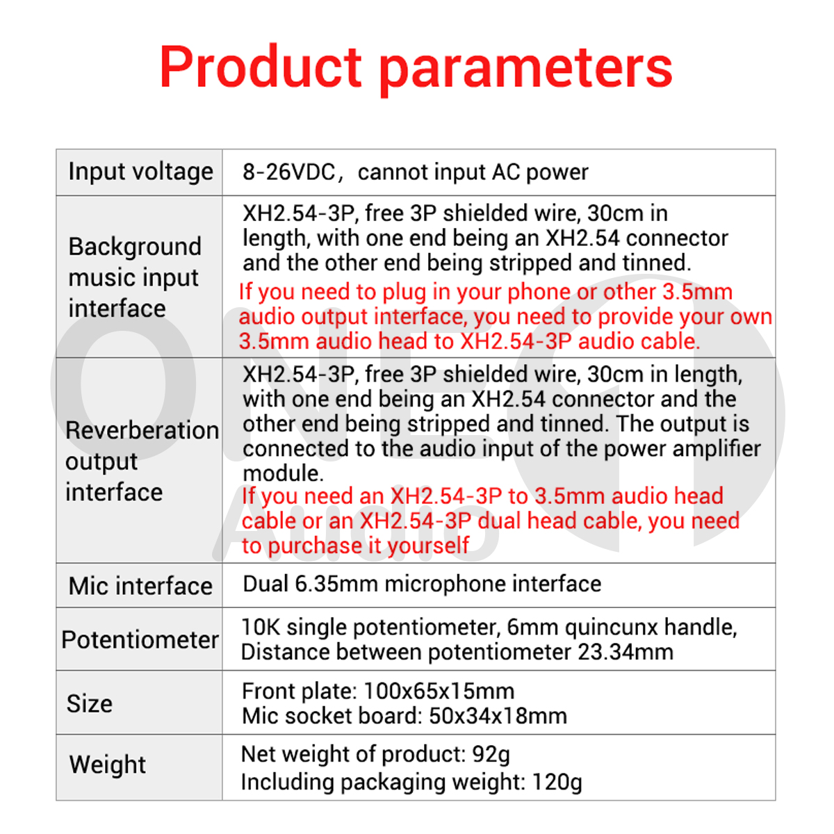 OneAudio ZK-AMP Enhanced DSP Mic Preamp Boosts Karaoke Sound Compact Design Newest Model Mini ...