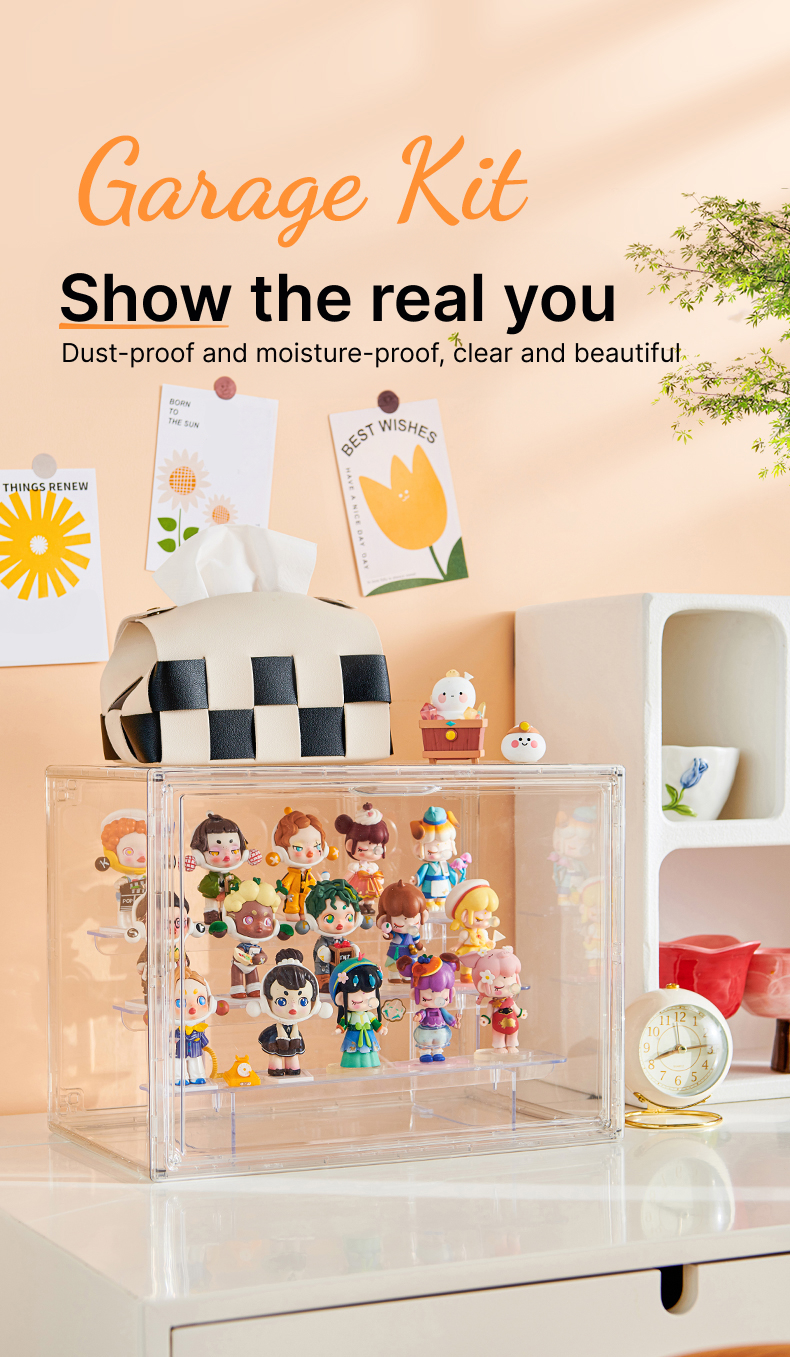 Popmart acrylic display box blind box toy storage box stackable ...