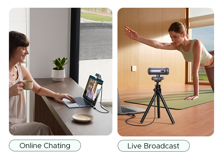 UGREEN USB Webcam 2K HD Mini Webcam For Laptop Computer Web Camera Dual ...