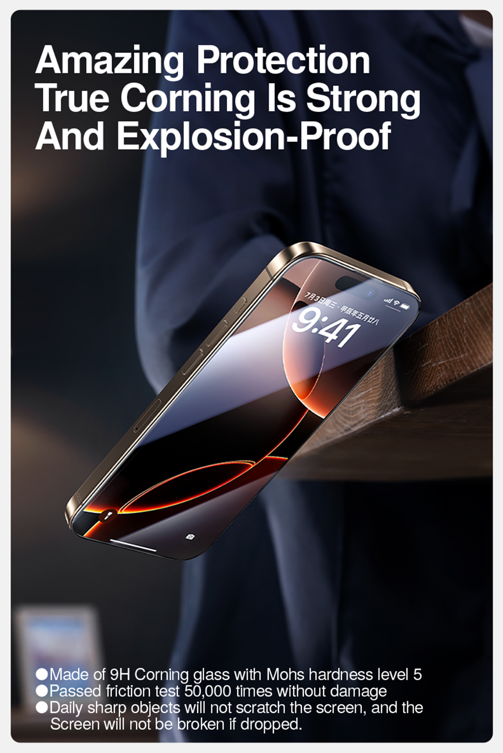 SmartDevil Quick Install Corning Tempered Glass For iPhone 16 Promax ...