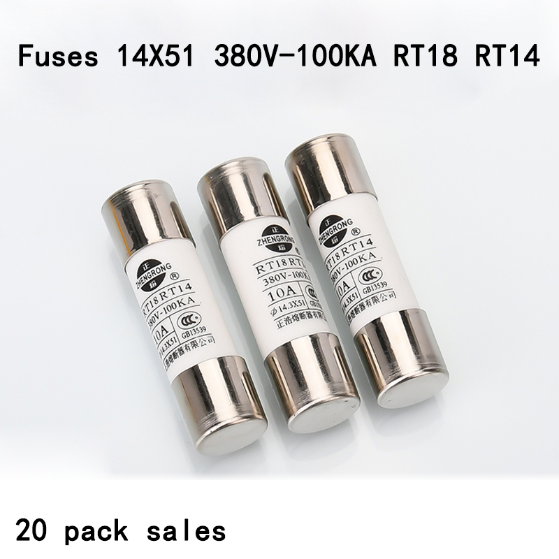 Ceramic fuse 10*38mm tube seat RT18-32 base fuse 1A 2A 3A 4A 5A 6A 8A ...