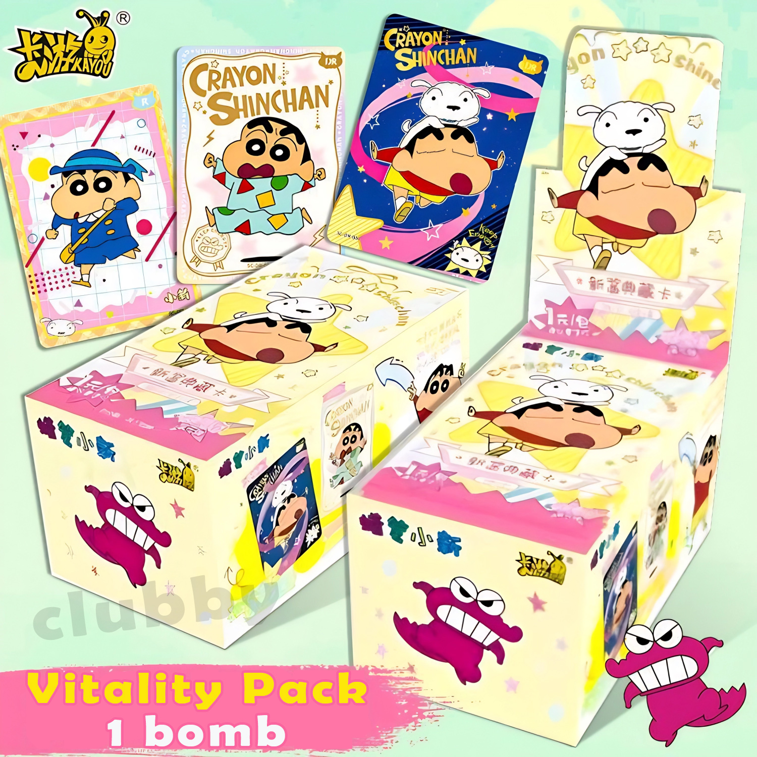 Crayon shin chan card KaYou rare SR/VR/DR card Vitality Pack First ...