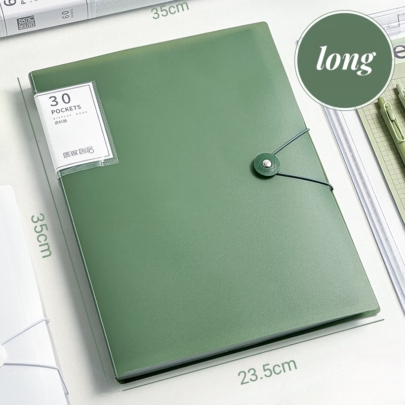 Clear Book Long 30/60/80/100 Pages Clear Folder Presentation Book ...