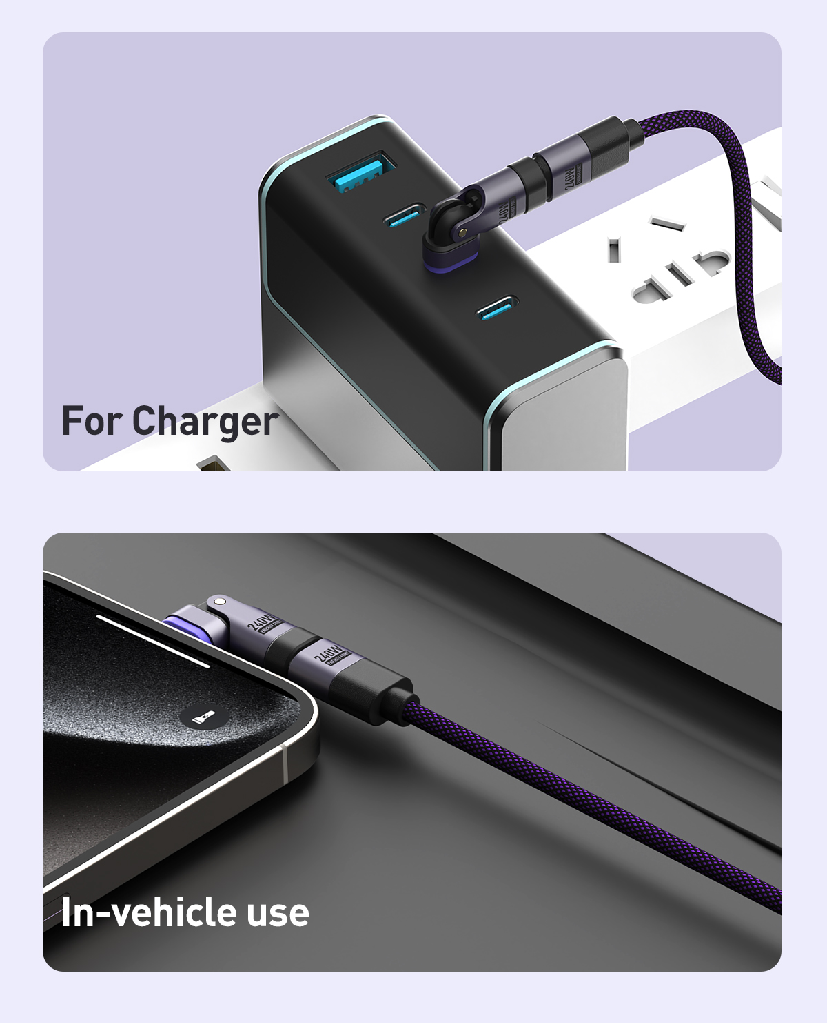 SIKAI NEW 240W 180° Rotating Magnetic Adapter TypeC to C Plug High ...