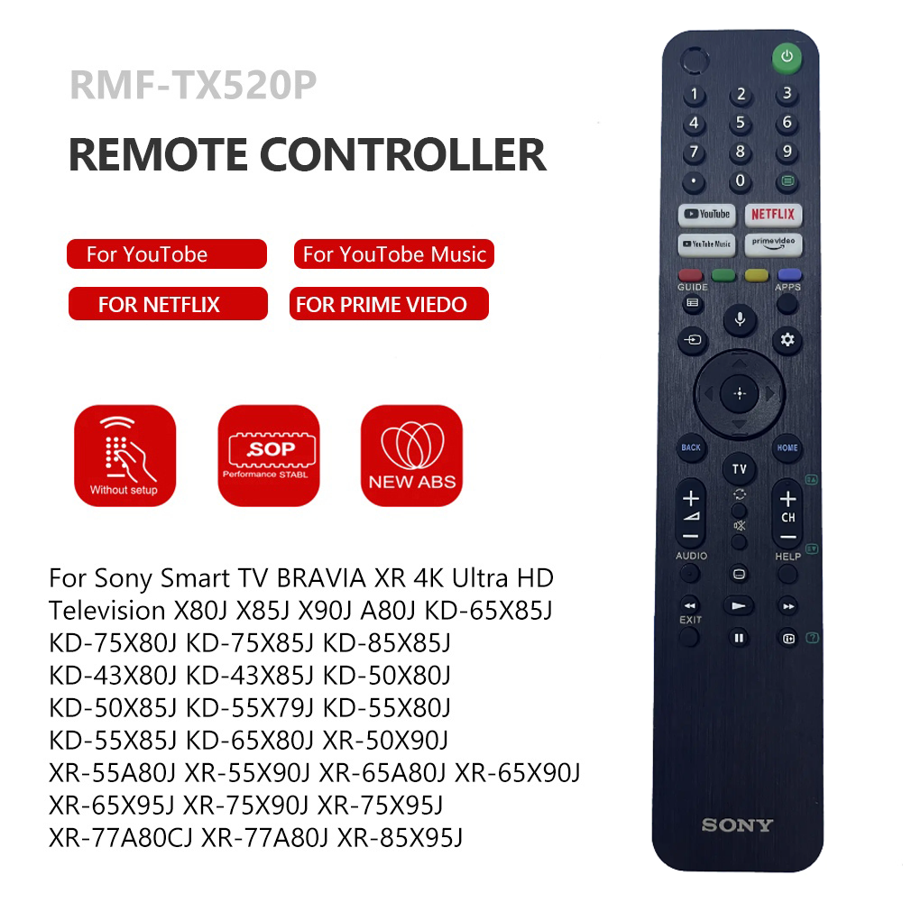 Genuine Voice remote SONY Smart TV BRAVIA XR 4K 8K UItra HD YouTube ...