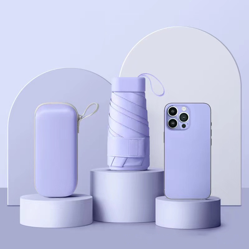 16cm Mini Pocket Umbrella Folding Small Umbrella UV Fibrella Umbrella ...