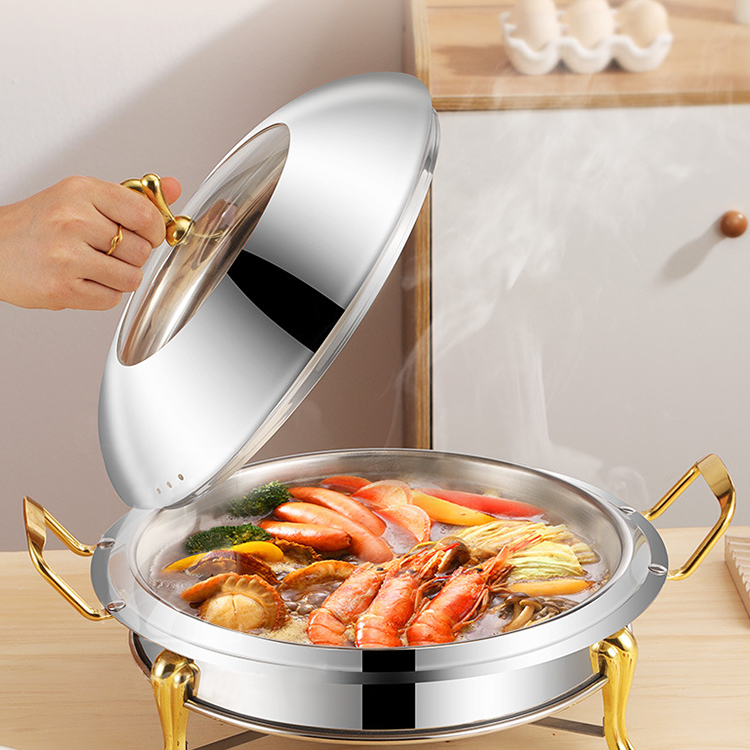 Stainless Steel Alcohol Hot Pot Buffet Set Alcohol Stove Small Hot Pot ...