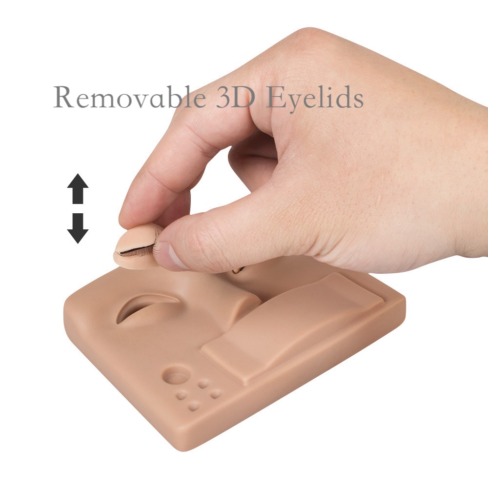 PRAECLARUS 3D Face Training Mannequin False Eyelash Extension Practice ...