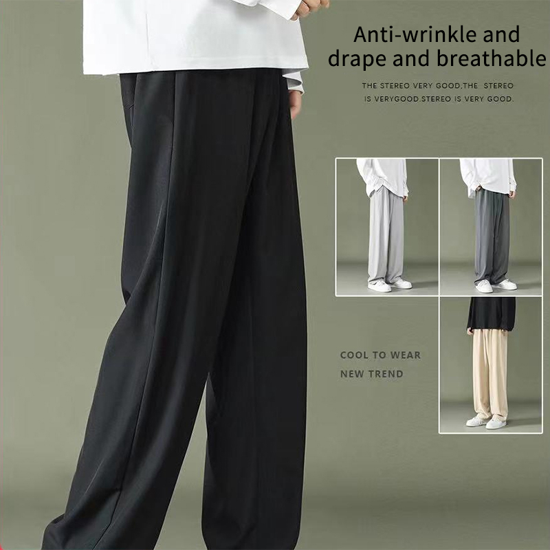 YIYI Men's Trouser Korean Baggy Pants Taslan Casual Pants For Men ...
