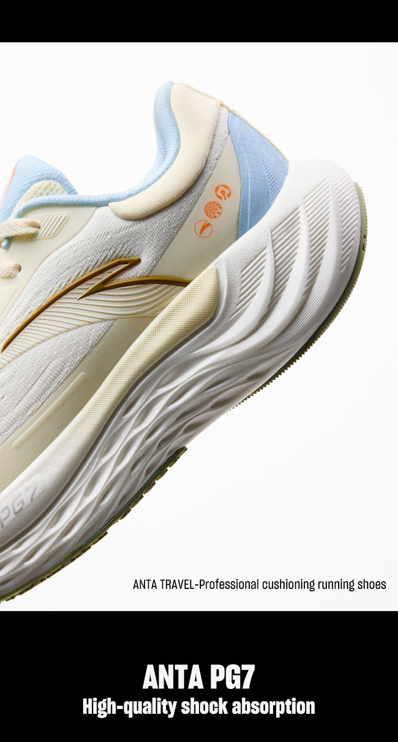 ANTA Women Travel PG 7 Running Shoes 2E Widefoot Rebound Elastic Trendy ...