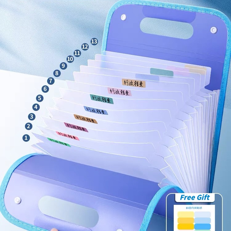 Long Expanding File Folder Envelope Organizer with handle Document ...