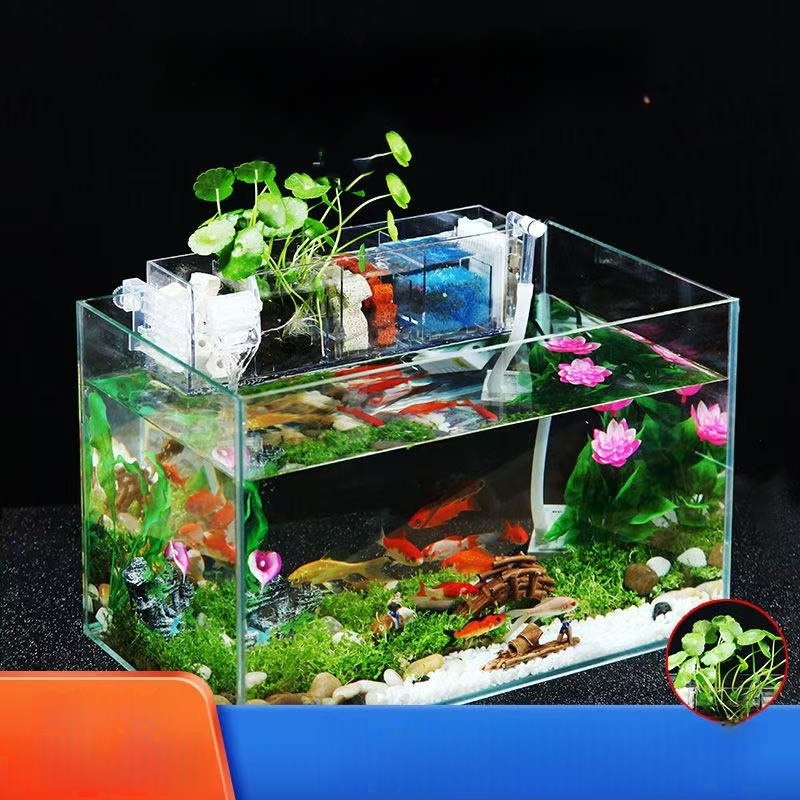 3-5 Grids Aquarium Filter Box Upgrade Aquarium External Filter Box Fish ...