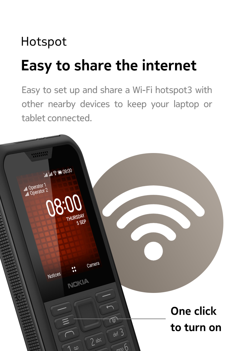 Nokia 800 Tough 4G Phone 2.4 Inches IP68 Water Resistant 43 Days ...