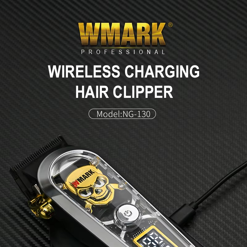 Wmark NG-130 Original Hair Clipper Wireless Charging Barber Full ...