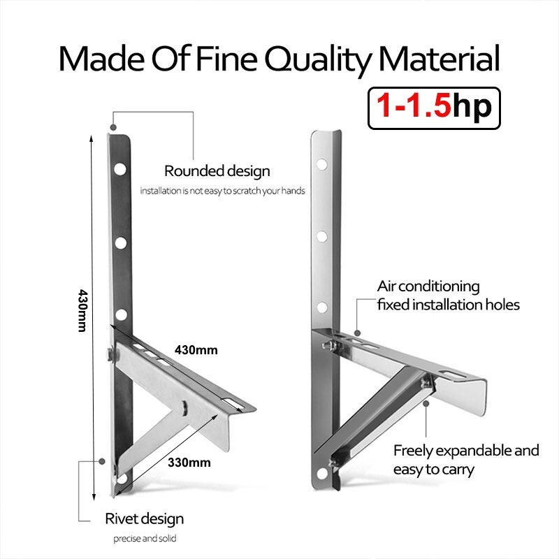 Aircon Bracket: 1HP to 1.5HP Powder Coated Outdoor Wall-Mounted Units ...