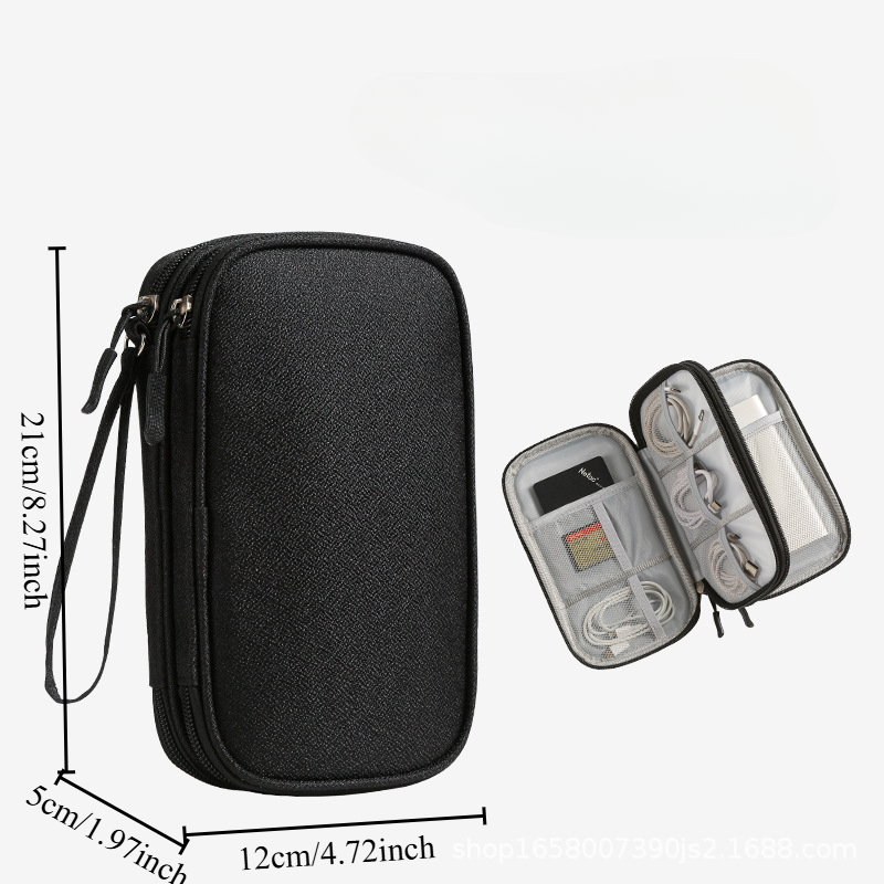 Classic All-Match Travel Portable Storage Bag USB Data Cable Storage ...