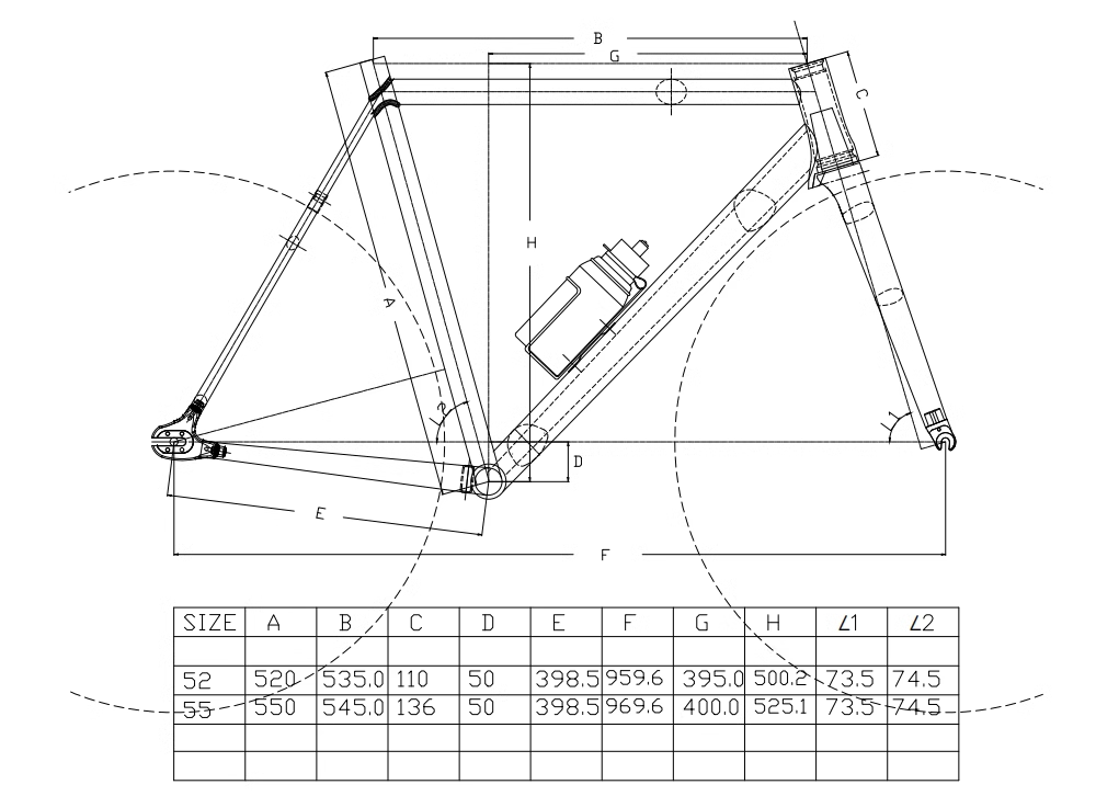 Seaboard FA01 Fixed Gear Aluminium Alloy Frame 52cm 55cm Size 700c ...